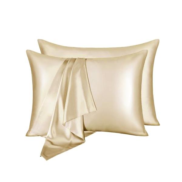 シャンパン/43*63cm/-・商品仕様サイズ:43×63cm(2枚) 素材:サテン100% カラー:シャンパン ※2枚セットでお着替えやお掃除がしやすいです。・湿気と通気性生地は柔らかく滑らかな手触りで、蒸れにくく、快適に眠れます。 吸湿...