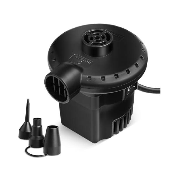 AC電源-130Wブラック/-/AH023・Style:AC電源-130W・パッケージ個数:1・給気&amp;排気両対応大きなプールやエアーベッドなどに欠かせないアイテム！家庭用コンセント式の電動エアーポンプ。空気入れや空気抜き、一台で両対...