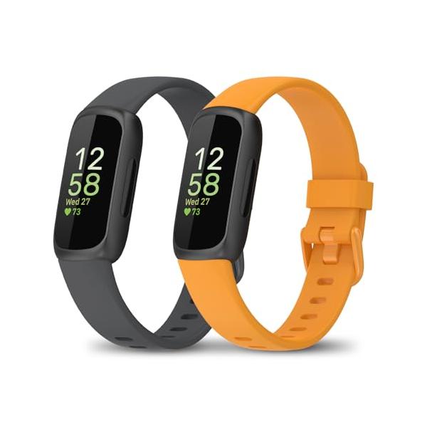グレー/イエロー/S (145mm〜190mm)/-・Color:グレー/イエローSize:S (145mm〜190mm)・対応機種Fitbit Inspire 3/Fitbit Inspire 2/Fitbit Inspire HR/Fi...
