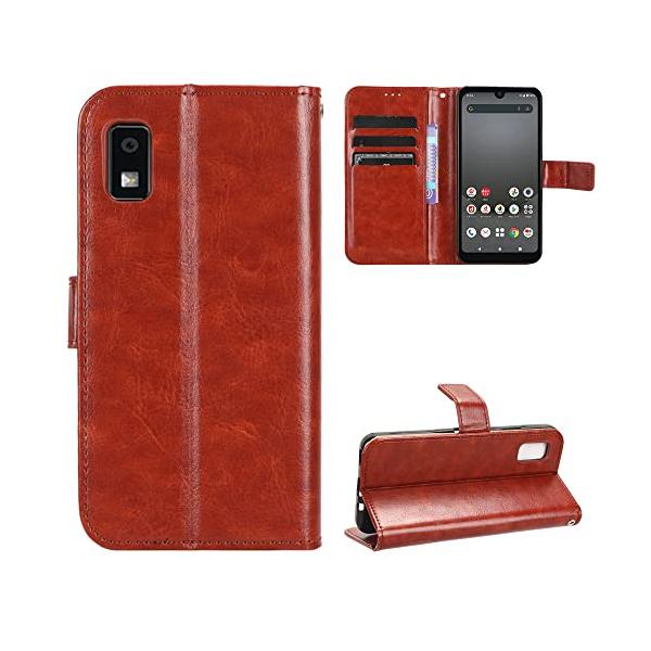 ブラウン/LZ2D-P21-対応 AQUOS wish3（ブラウン）/-・Size:LZ2D-P21-対応 AQUOS wish3（ブラウン）・商品材質： はPUレザー製ですから、きっちり装着できます、ハンドメードの綺麗な縫い目を御覧できま...