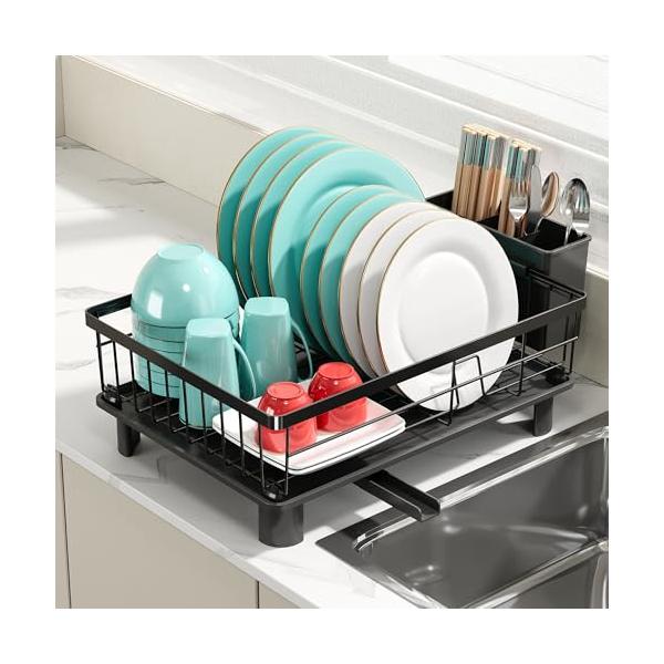 ブラック/1段式 タイプB/-・Color:ブラックSize:1段式 タイプB・商品仕様1段式水切りラック / 材質:メタル+防錆コーティング / サイズ：長さ38*幅30*高さ17.5CM。多用途＆省スペース：この水切りかごは食器ごとにエ...