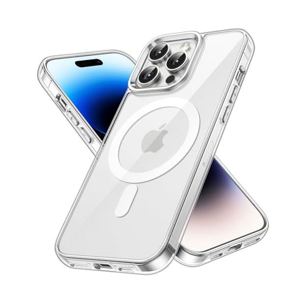 クリア/iPhone 14 Pro 6.1インチ/3852-・Color:クリア・[互換性] iPhone 14 Pro 6.1インチ用に特別に設計されています。38個のマグネットを内蔵し、すべてのMagSafeアクセサリーに対応できるクリ...