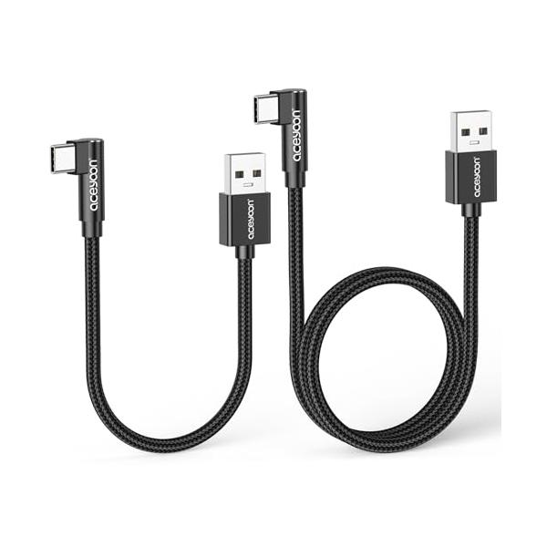 1セット/20cm + 50cm/-・Size:20cm + 50cm・0.2+0.5mの短いコードの組み合わせ0.2m+0.5mのケーブルは、ノートPC使用中にスマホを接続して充電するのに最適です。短いタイプCケーブルは短い距離でスマート...