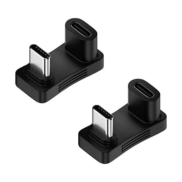 2個入り-/-/U字型拡幅・2023年 新製品 11mm 超広幅11mmのワイド設計で、より広い適応範囲を実現。180度折りたたみ式で、ケーブルの抜き差しが便利です。ケーブルの曲がりや断線を効果的に防止でき、他の機器の配置の邪魔にならないよ...