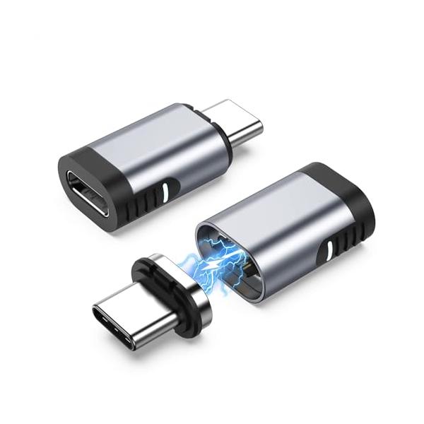 2個平型2個/平型2個セット/C-ADP-AA16-2P・Size:平型2個セット・パッケージ個数:1・?PD140W マグネットアダプター独特のUSB-Cマグネットアダプター、24ピンでPD140W 急速充電が対応、5V/3A-28V/5...