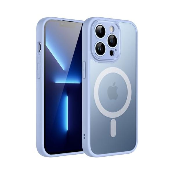 空色/iPhone 13 Mini 5.4インチ/3976G・Color:空色・[超マグネット吸着] MagSafeウォレット、カーマウント、バッテリーパック、その他のMagSafeアクセサリと互換性があります。磁石で充電器に強力に取り付け...