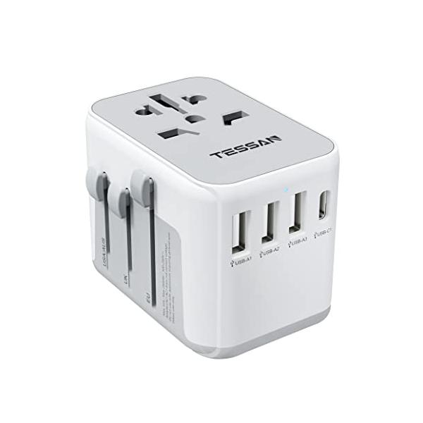 合計17Wグレー/-/633FC・Style:合計17W・変換プラグ 全世界対応Aタイプ・BFタイプ・Cタイプ・Oタイプの4種類のプラグを本体に内蔵し、US・UK・EU・AUSなど、世界各国のコンセント形状に対応しています。アメリカ、イギリ...