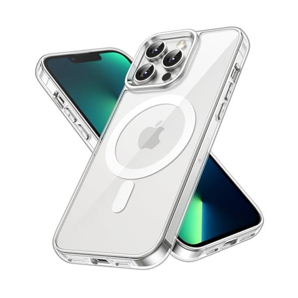 クリア/6.7インチ/3694-・Color:クリア・[互換性] iPhone 13 Pro Max (6.7インチ)用に特別に設計されています。38個のマグネットを内蔵し、すべてのMagSafeアクセサリーに対応できるクリアケースです・[...