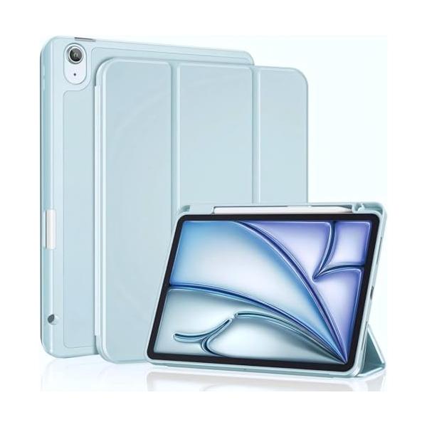 オールスカイブルー/-/-・Color:オールスカイブルー・パッケージ個数:1・?適用機種iPad Air 11インチ M3 2025(A3267 A3270)、iPad Air 11インチ M2 2024(A2902 A2903 A290...