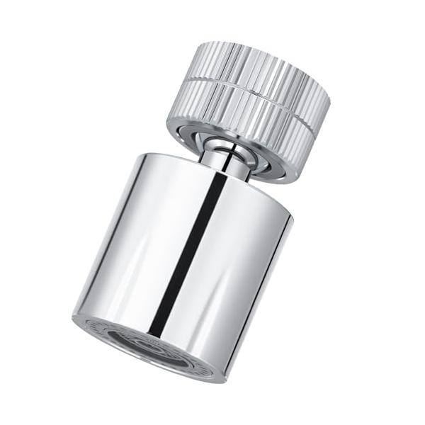 60度首振り・360度回転クロムメッキ/-/ZJ-16060X・Style:60度首振り・360度回転・「2つのモード」従来の蛇口に取り付けられるだけで、吐水口のヘッドを回転させると、泡沫とシャワーモードを手軽に切り替えられます・「泡沫モー...