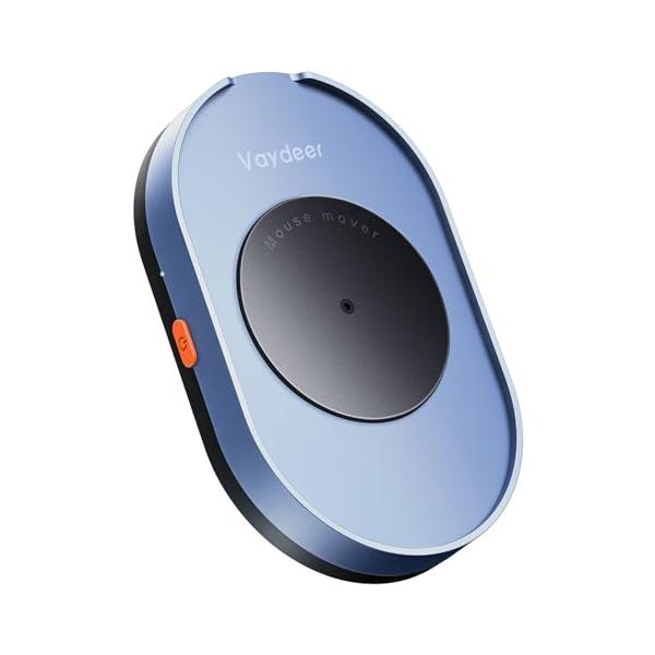 Blueブルー/厚い/-・Color:ブルー・生産性の向上仕事中にコーヒーを飲んだり、外でリラックスしたりしているときでも、VAYDEER マウスジグラーはオンラインに接続し、コンピューター/ノートパソコンがスリープモードにならないように助...