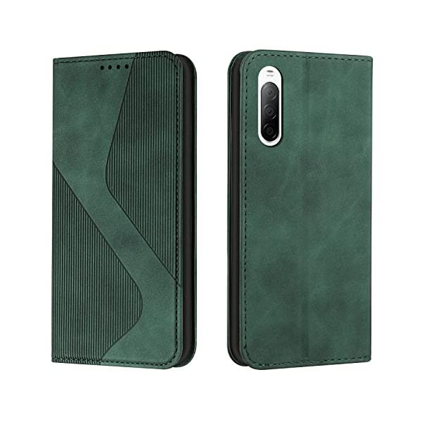 手帳型グリーン/Xperia 10 II/-・Size:Xperia 10 IIColor:グリーン・対応機種：Xperia 10 II (SO-41A SOV43) （6.0inch対応） 専用携帯ケース。・ケースに横置きスタンド機能が付...