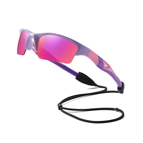 ヴィンテージパープル・ピンク/Free Size/K014・Color:パープル・ピンク・?UV400保護レンズ??DUCOサングラスレンズは有害なUVA、UVB、UVCなどの紫外線を100％ブロックできます。悪質なレンズは子供の視力に不可...