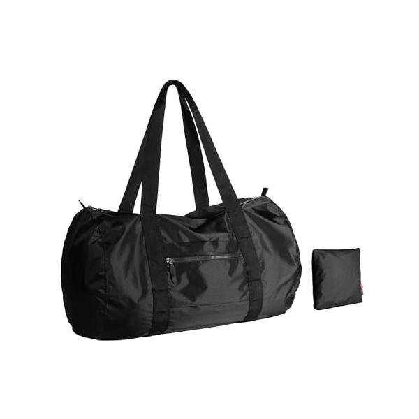 ミニマリスト。ブラック/Medium/PA-41223-1・Color:ブラック・パッケージ個数:1・軽量＆持ち運びに便利- このボストンバッグは小さく折りたたむことができます。収納サイズ:19.5X18.5X1.5cm、重さ：173g、持...