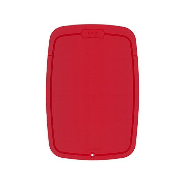 レッド/長さ37 x 幅25.5 cm/CB-1604RD・Color:レッドSize:長さ37 x 幅25.5 cm・パッケージ個数:1・ゴムとプラスチックの特性を兼ね備えた新素材TPU・木のまな板のような感覚で、包丁の刃が傷みにくい！・...