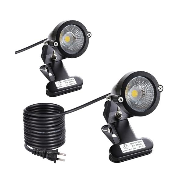 屋外看板用照明クリップランプ 2個入 昼光色/クリップライト/FM-JZD7-W・Color:クリップランプ 2個入 昼光色Size:クリップライト・最新モデル・PSE認証済電圧：AC100V 85-265V可用 / 消費電力：7W / 全...