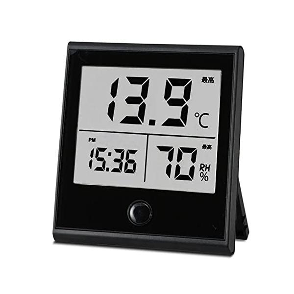 時計/カレンダーつきブラック/ノーマル/TEM-210-K・Size:ノーマルStyle:時計/カレンダーつきColor:ブラック・パッケージ個数:1・サイズ:9.3×10.2×2.2cm・電源:3.0V(単4形乾電池 AAA×2本、別売)...