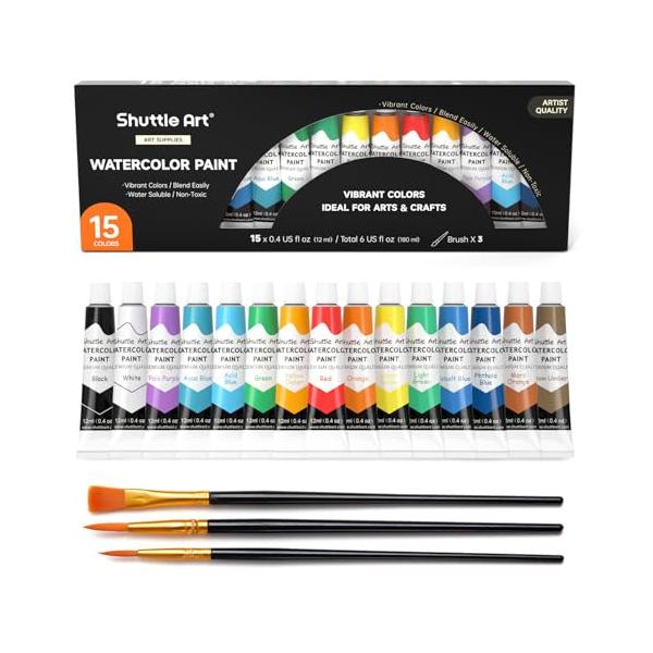 15色/12 リットル/SA WC15・Color:15色NumberOfItems:15・セット内容日常的によく使われる15色が揃っており、色数もちょうどよく、コンパクトで持ち運びにも便利です。チューブタイプのデザインは絞りやすく最後まで...