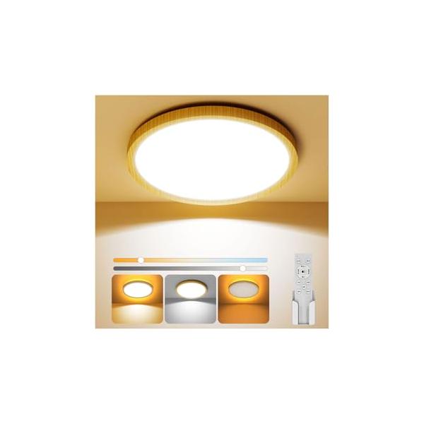 和風d2.間接照明 木目調 28W/6畳/HZX-XD-018・Color:d2.間接照明 木目調 28WSize:6畳・和風木目 温かな目線この和風木目調の天井照明器具は、まるで自然の木をペンとして、温かく柔らかい光を描き出しています。そ...