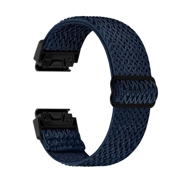 トロピカルインジゴ/-/GMF7-Indigo-Belastic05・Color:インジゴ・22mm 対応機種Garmin Fenix 8 47MM/Garmin Fenix 7 Pro Solar / Garmin Approach S7...