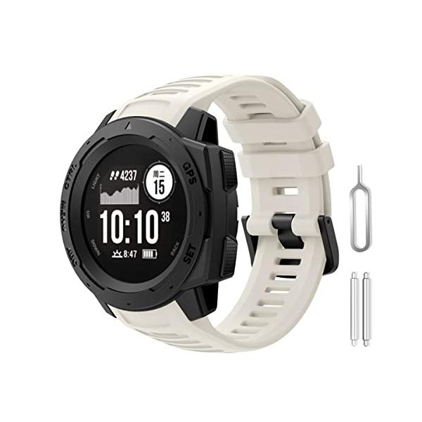 Sports白/-/-・Color:白・対応機種： Instinct 2/Instinct/nstinct Esports/Instinct Tide/Instinct Tactical 。（スマートウォッチは含まれていません）・オリジナル...