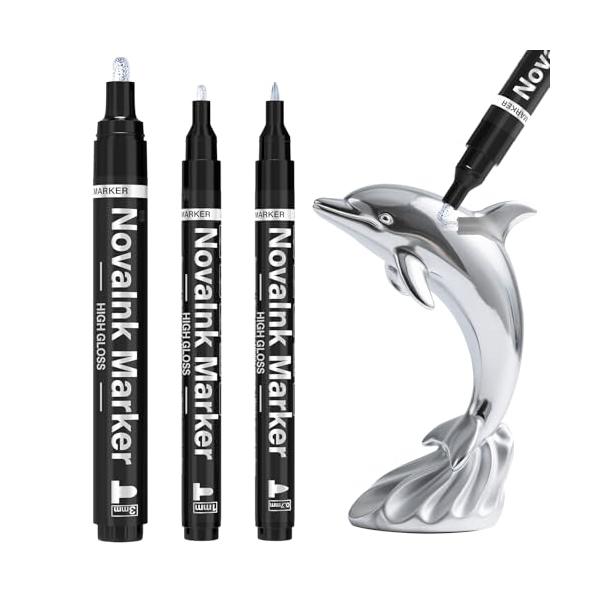 メタリックシルバー/-/-・Color:シルバー・金属鏡面効果： AKARUED メタルメッキペンは、高品質で鏡面レベルの光沢を発する特殊配合インクを使用しています。高い不透明度と優れたUVカット性能を持ち、鏡のような驚くべき光沢を実現しま...