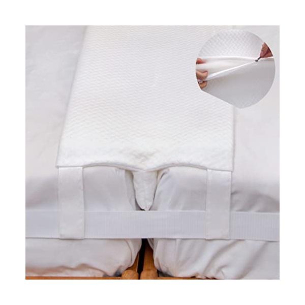 ホワイトグレー/(カバー有り)幅30cm・ホワイト/cfsbt・Size:(カバー有り)幅30cm・ホワイト・改良版隙間パッド洗濯カバー付きベッド 隙間パッドは30cm幅で、沈みを防ぐことができます。カバーについても、顧客からの「洗えたらも...