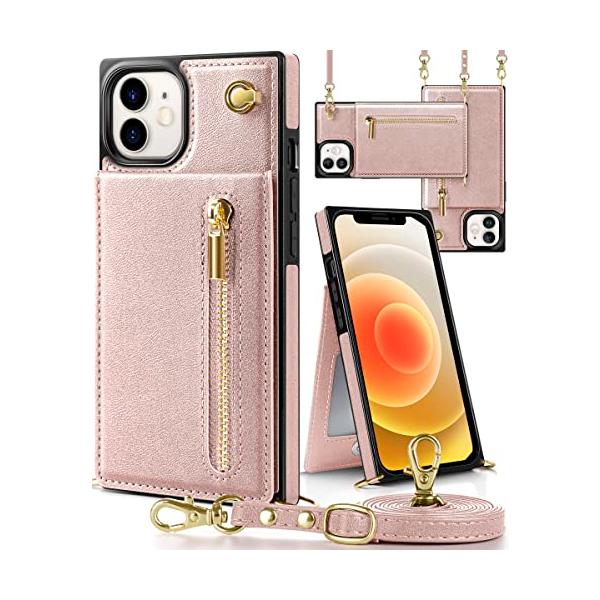 財布型ピンク/iPhone 12 Mini/-・Size:iPhone 12 MiniColor:ピンク・対応機種iPhone 12 Mini 用 縄掛け ケース 手帳型。アイフォン12 mini ケース 手帳型 いphone 12 min...