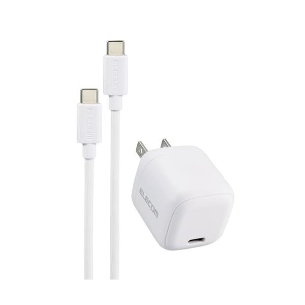 2)Type-Cケーブル付属ホワイト/1)コンパクト/EC-AC8130WH・Color:ホワイトSize:1)コンパクトStyle:2)Type-Cケーブル付属・パッケージ個数:1・USB Power Deliveryに対応したUSB T...