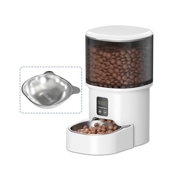 ホワイト/4L/WSQ-B-AJ・PatternName:WSQ-B-AJ・パッケージ個数:1・かんたん設定・自動給餌 設定はとても簡単で、スマホが苦手な方や機械が得意でない方でも安心して使えます。1日1?6回の給餌時間を、ボタン操作だけで...