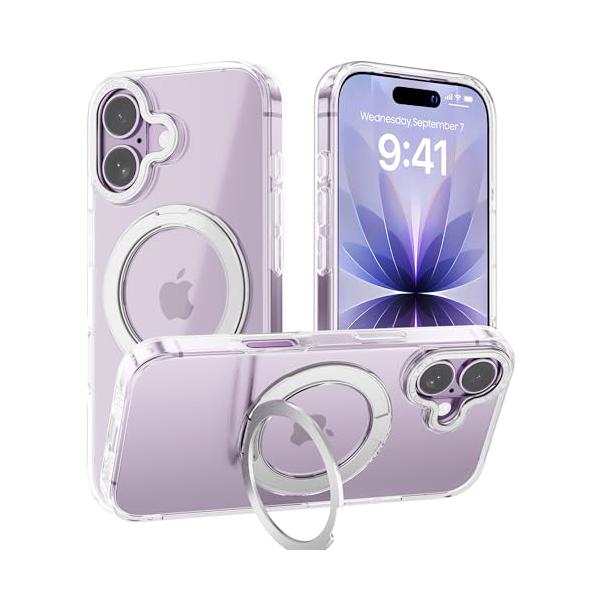 クリア/iPhone 17（6.3）/-・Size:iPhone 17（6.3）Color:クリア・捻れば最適な角度精密な機械工学により、捻るたびに機械式腕時計の巻き上げのようなカチッとした音と感触を生む。角度安定。仕事中は情報確認やビデオ...