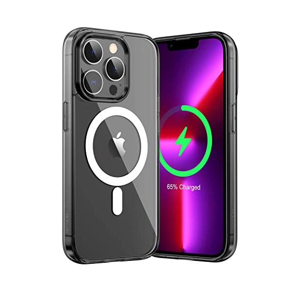 ブラック/6.1インチ/3693A・Color:ブラック・[互換性] iPhone 13 Pro (6.1インチ)用に特別に設計されています。38個のマグネットを内蔵し、すべてのMagSafeアクセサリーに対応できるクリアケースです・[強力...