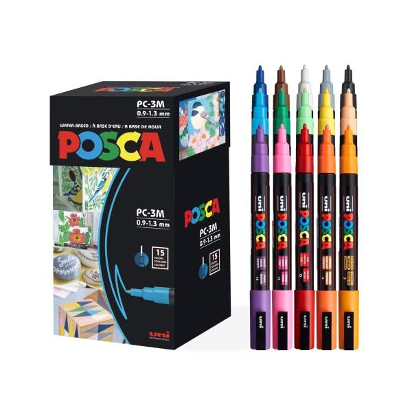 15色セット15色セット/細字/PC3M15C・パッケージ個数:1・15色セット/細字丸芯・重量: 240g・水性顔料・サイズ:縦 146 ×横79 ×厚さ 57mm・インク色:紫、桃、赤、橙、山吹、水色、緑、黄緑、黄、うすだいだい、青、茶...