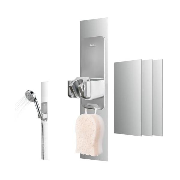 シルバー/-/Rf-sh760・Color:シルバー・マグネット式スライドバー: 760mmの調整範囲で家族全員の身長に合わせてシャワーヘッドの高さを自由に調整。子供から大人まで快適に使用できます・5段階角度調整機能: シャワーヘッドを45...