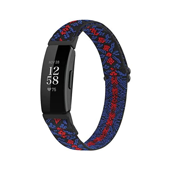 クラシックボヘミアンレッド/-/FIS001・Color:ボヘミアンレッド・対応機種：Fitbit Inspire hr / Fitbit Inspire 2 / Fitbit inspire 。・弾性付きデザイン---最新のゴムひもと調節...