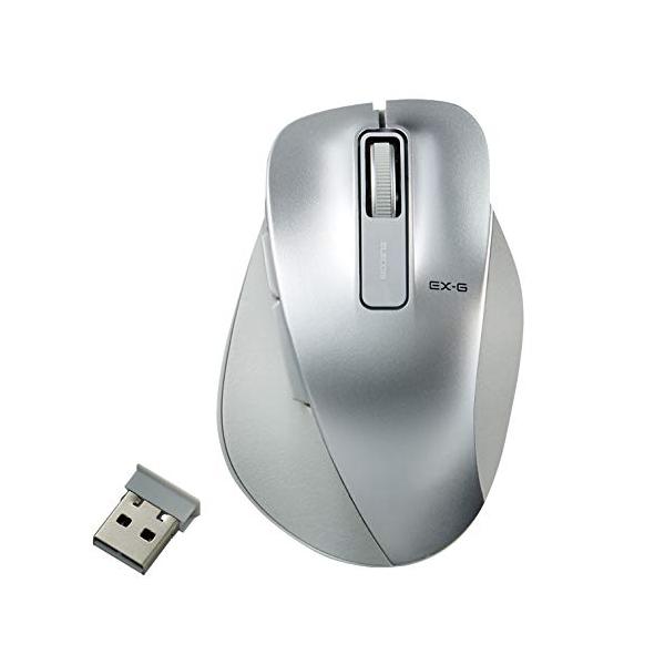 マウス単品シルバー/Mサイズ/M-XGM10DBSV/EC・Color:シルバーStyle:マウス単品・パッケージ個数:1・手の形状から生まれたデザインにより、ありそうでなかった「握りやすさ」を実現した5ボタンマウス“EX-G”です。・手に...