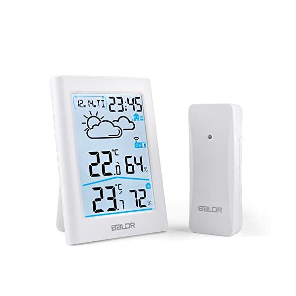 ホワイト/1個 (x 1)/-・Color:ホワイト・天気予報機能搭載 多機能室内外での温湿度測定するだけではなく、天気予報機能も搭載されました。５種類のアイコン（晴、半晴、曇り、雨、雪）で親機に表示され、天気情報は一目瞭然です。天気の変化...