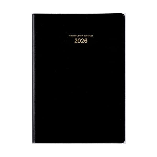 黒(1頁2日記入)/-/62・Color:黒(1頁2日記入)・パッケージ個数:1・商品詳細1サイズ：幅15.4×高さ21.6cm　　記入欄●月間ページ…ブロック式　●日付ページ…1頁2日記入式（メモスペース充実タイプ）　◇（月間予定表）月曜...