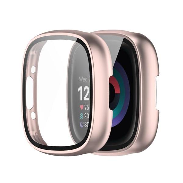 ローズゴールド/-/-・Color:ローズゴールド・☆対応機種：本製品は強化版のFitbit Sense 2/Fitbit Versa 4専用カバーです。ご購入前、ご設備のモデル番号をご確認ください。YAODLE for Fitbit Se...