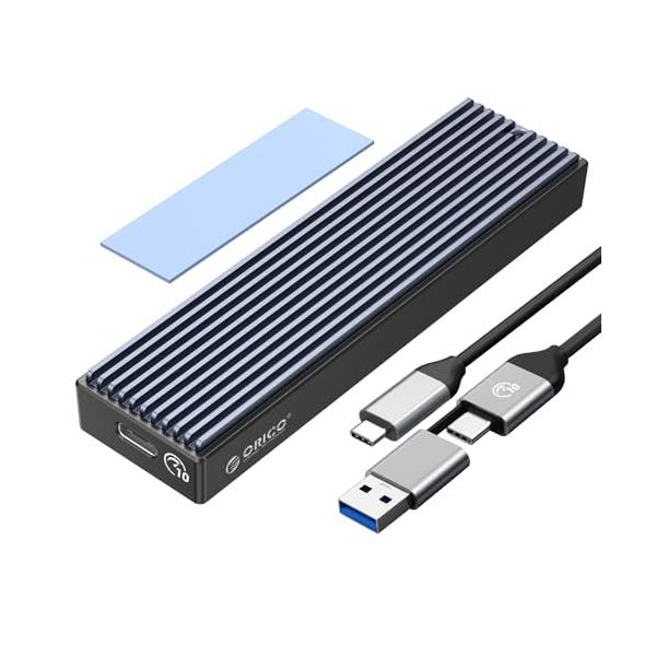 グレー/-/M2PVM-10Gbps・Model:M2PVM-10Gbps・NVME&amp;SATA両対応 M.2 外付けケースこのM.2 SSD 外付けケースは4TB容量のM.2 SSD のNVME＆SATA２つのタイプに対応できます。...