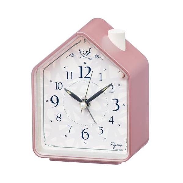 ピクシスピンクパール/110x86x63mm/NR452P・Style:ピクシスPatternName:現行モデルColor:ピンクパール・パッケージ個数:1・付属品:電池(単3マンガン×3個)・クオーツ時計・「鳥の鳴き声」「電子音」の切替...