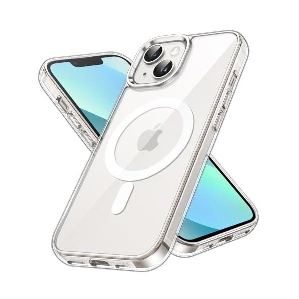クリア/6.1インチ/3692-・Color:クリア・[互換性] iPhone 13 (6.1インチ)用に特別に設計されています。38個のマグネットを内蔵し、すべてのMagSafeアクセサリーに対応できるクリアケースです・[強力な磁気吸着]...