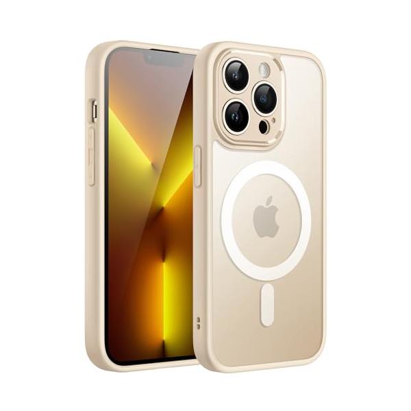 ベージュ/-/3976J・Color:ベージュ・[超マグネット吸着] MagSafeウォレット、カーマウント、バッテリーパック、その他のMagSafeアクセサリと互換性があります。磁石で充電器に強力に取り付けます。一度スナップすると、決して...