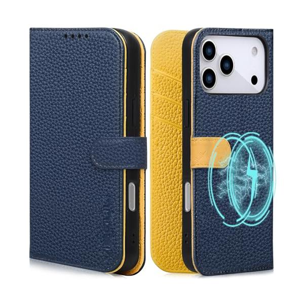 シンプルネイビー・レモン「留め具式」/iPhone 17 Pro/-・Color:ネイビー・レモン「留め具式」・スマホケース対応機種:iPhone 17 Pro 6.3インチのみに対応しておりますが、他の型番が併用できません。対応機種と画面...