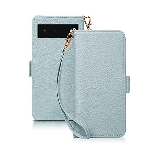 ブルー/Google Pixel 6a/Google Pixel 6a・Size:Google Pixel 6aColor:ブルー・対応機種Google Pixel 6a 専用全面保護スマホケース。 素材：高品質のPUレザー＋柔らかく透明な...