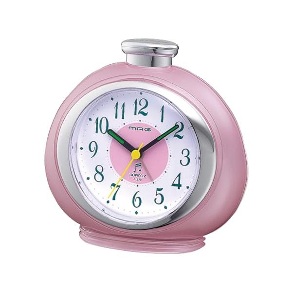 T-379ピンク/中型/T-379 PK-Z・Color:ピンク・パッケージ個数:1・本体サイズ:(約)高さ12.1×幅12.8×奥行き6.0cm・本体重量:(約)160g・材質:樹脂・機能:ステップ秒針、16曲メロディアラーム ( 1エリ...