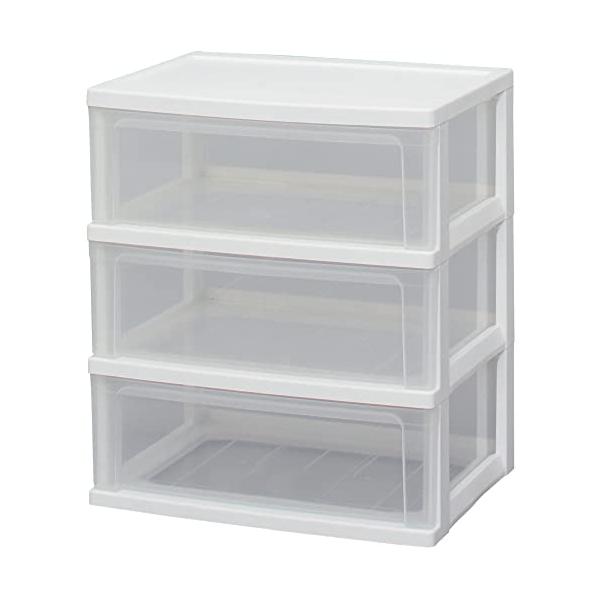 3段a)ホワイト/3段/W-543・Style:3段PatternName:完成品・パッケージ個数:1・サイズ(約):幅54×奥行40×高さ62.5cm ※ローラー取付時 引出内寸(約):幅48.5×奥行35.3×高さ16.6cm・重量(約...