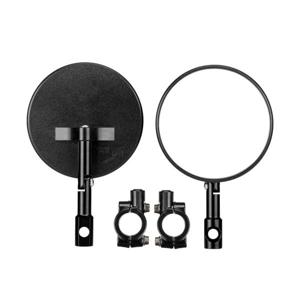 丸型-2502ブラック/直径100mm/-・Style:丸型-2502・汎用性高いハンドル径22mm-23mmのバイクに適合するバーエンドミラーです。ご購入前に、愛車のハンドル径をご確認ください。取付簡単・多用途3つの取付方法があり、必要・...