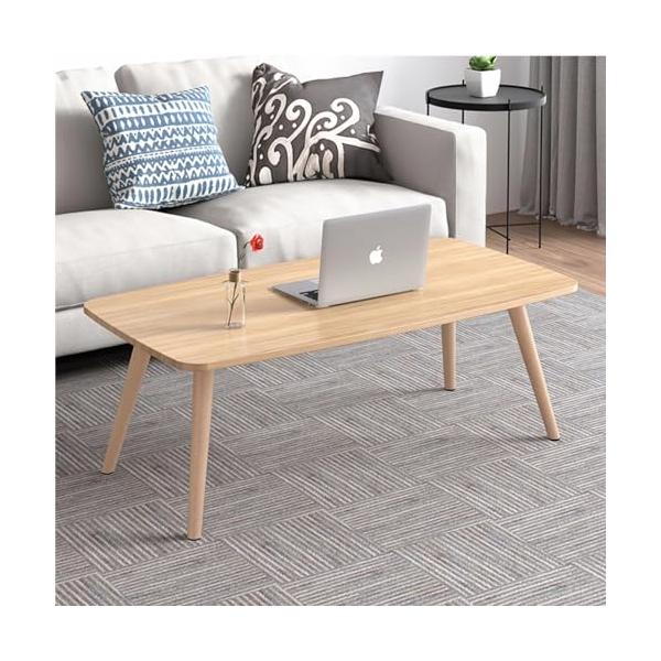 シンプルで軽奢木目調/80*40cm 長方形/AZ・Size:80*40cm 長方形Color:木目調・商品仕様：幅80cm×奥行40cm×高さ42.5cm。適度なスペースを確保したい人には、スタンダードタイプがおすすめです。コンパクトなサ...