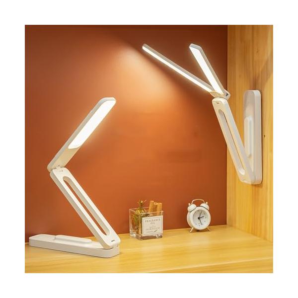 ホワイト/奥行き22cm x 幅7cm x 高さ5cm/-・Color:ホワイト・目に優しいLEDデスクライト このデスクライトは、ブルーライトカット機能と均一な光で、長時間の読書や作業でも目に負担をかけません。柔らかく点滅のない光が、快適...